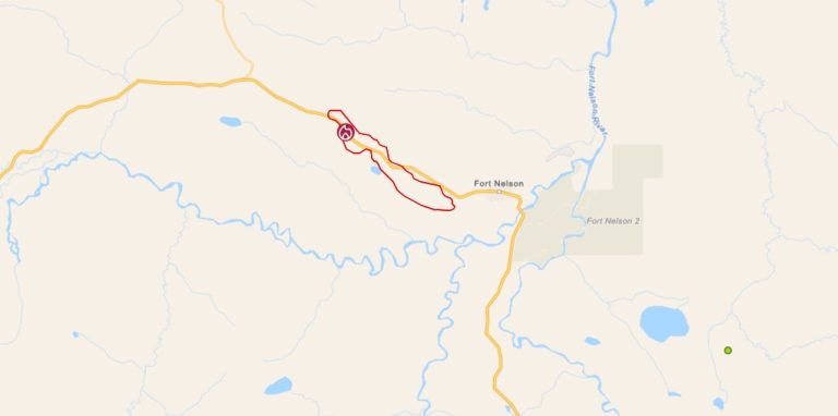 Fire near Fort Nelson grows to almost 2,500 hectares