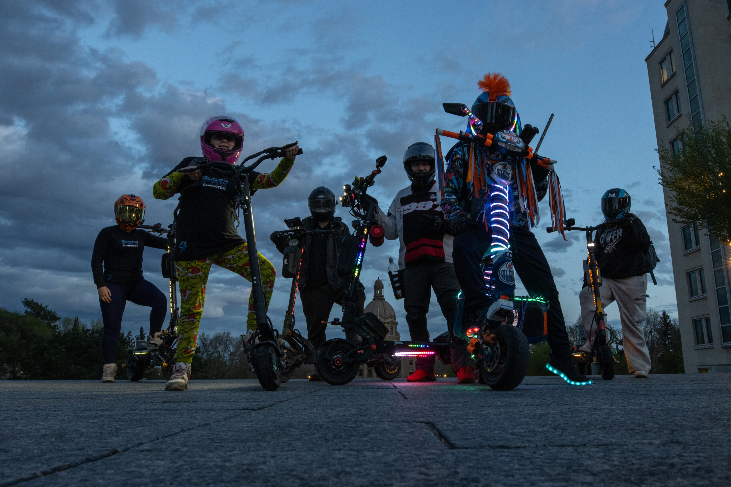 Group in Edmonton offers electric way to cruise city at night