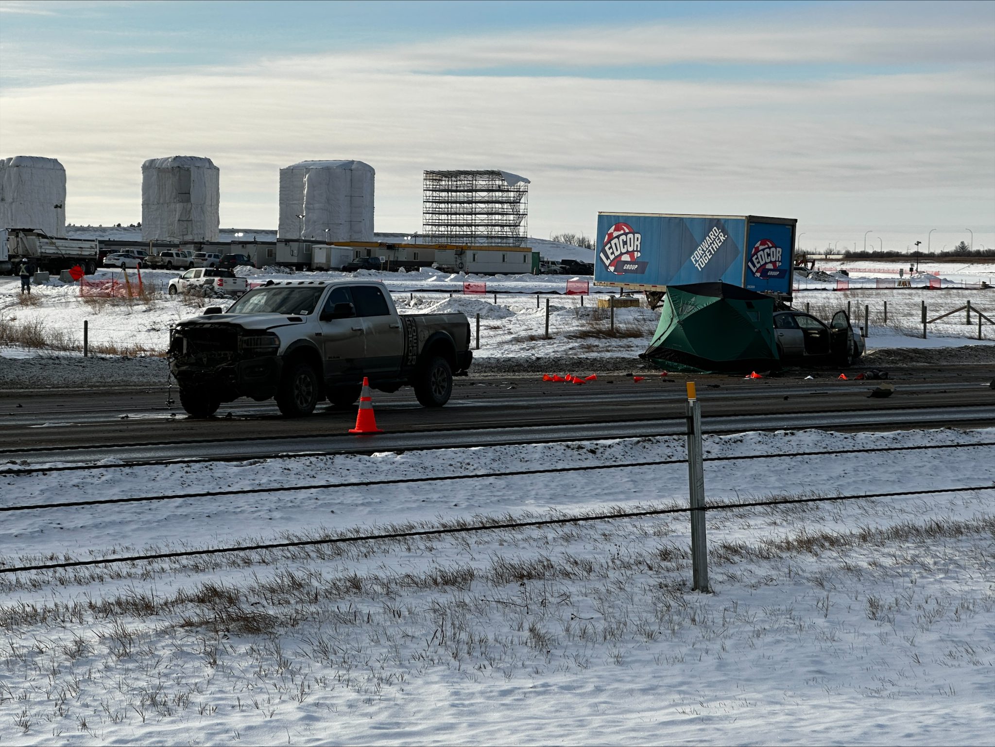 Serious collision closes lanes of Edmonton's ring road