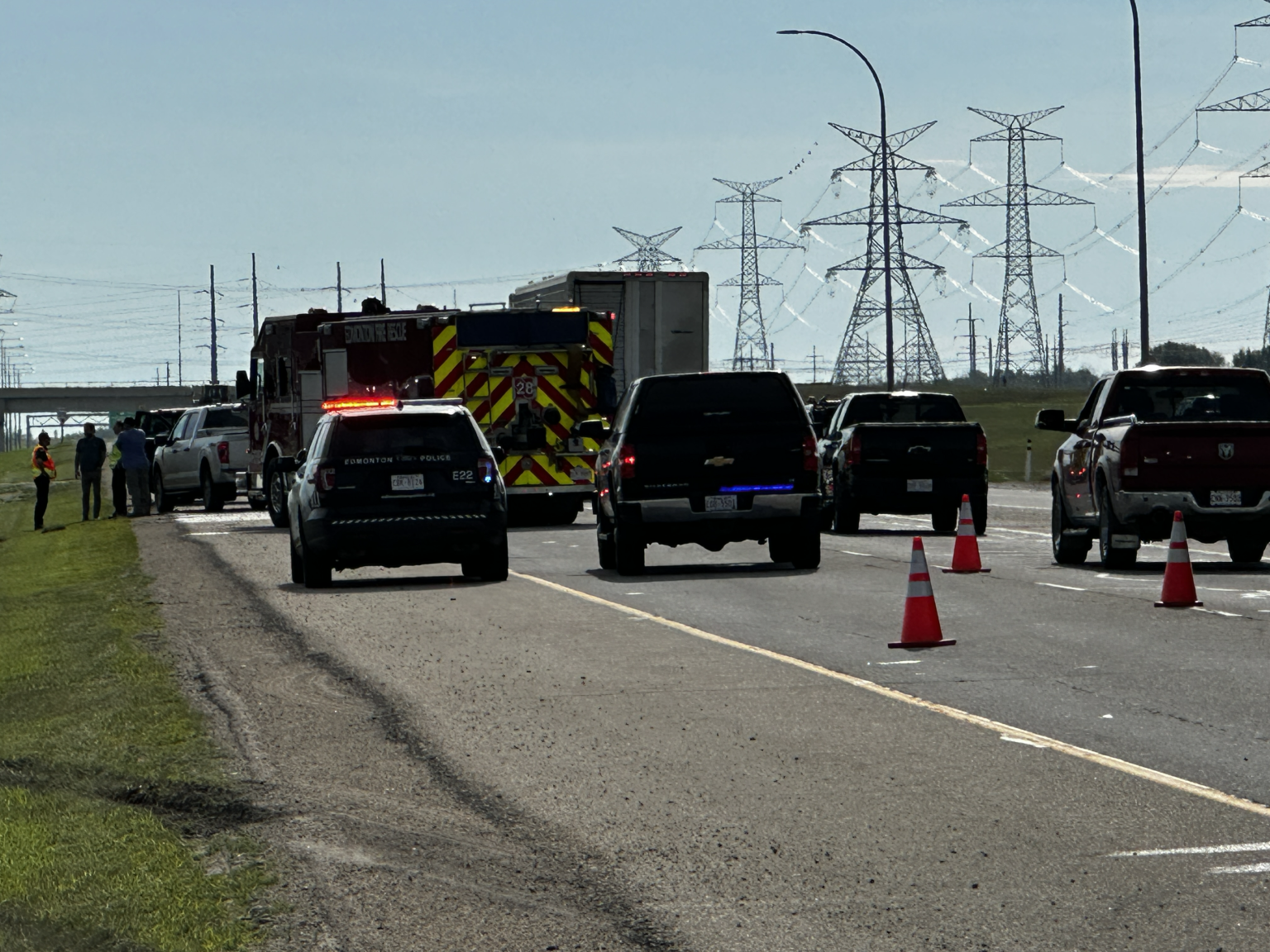 Edmonton driver taken to hospital after crash, vehicle fire on Anthony ...