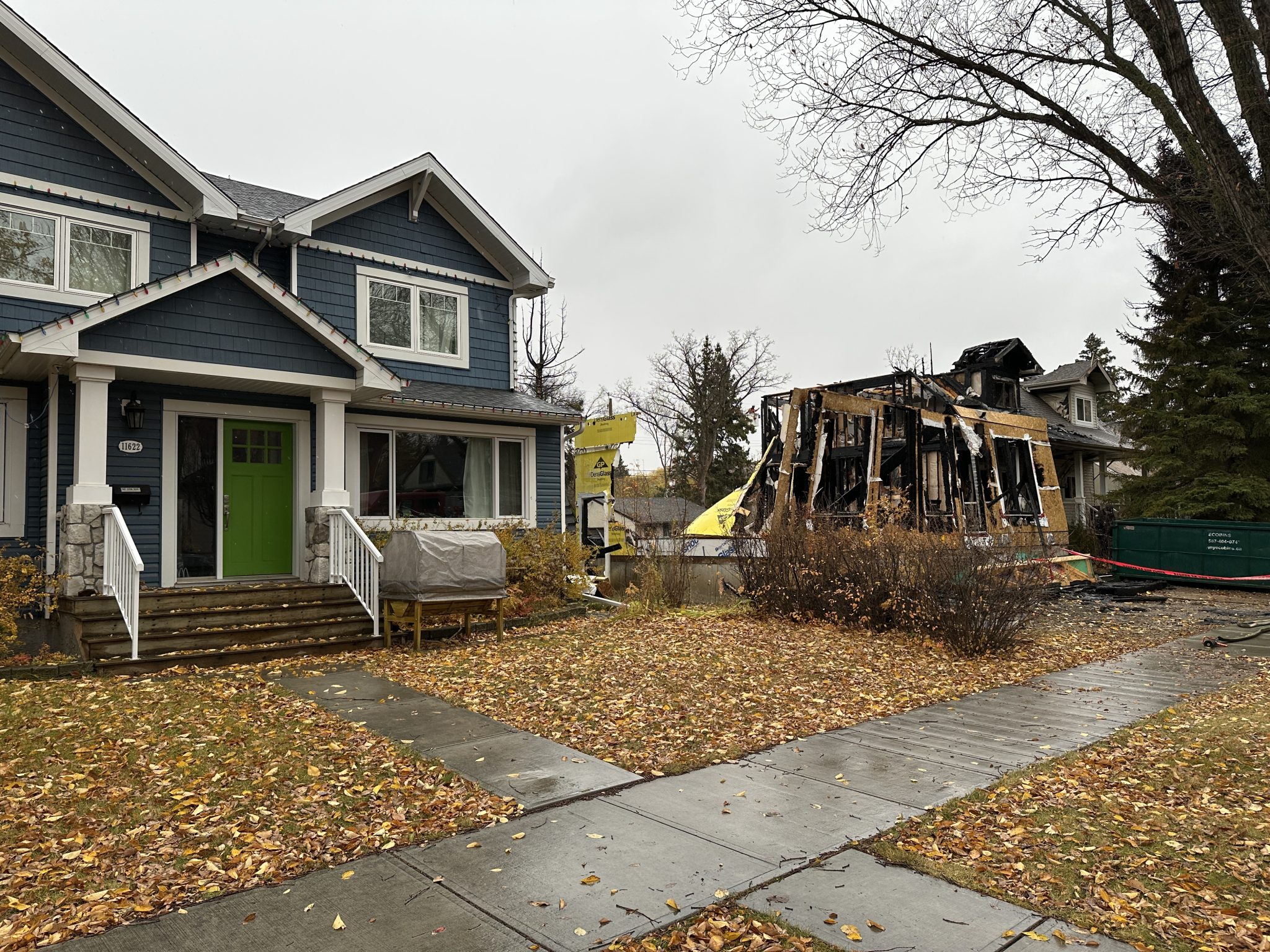 3 homes damaged in overnight fire in Edmonton’s Belgravia neighbourhood