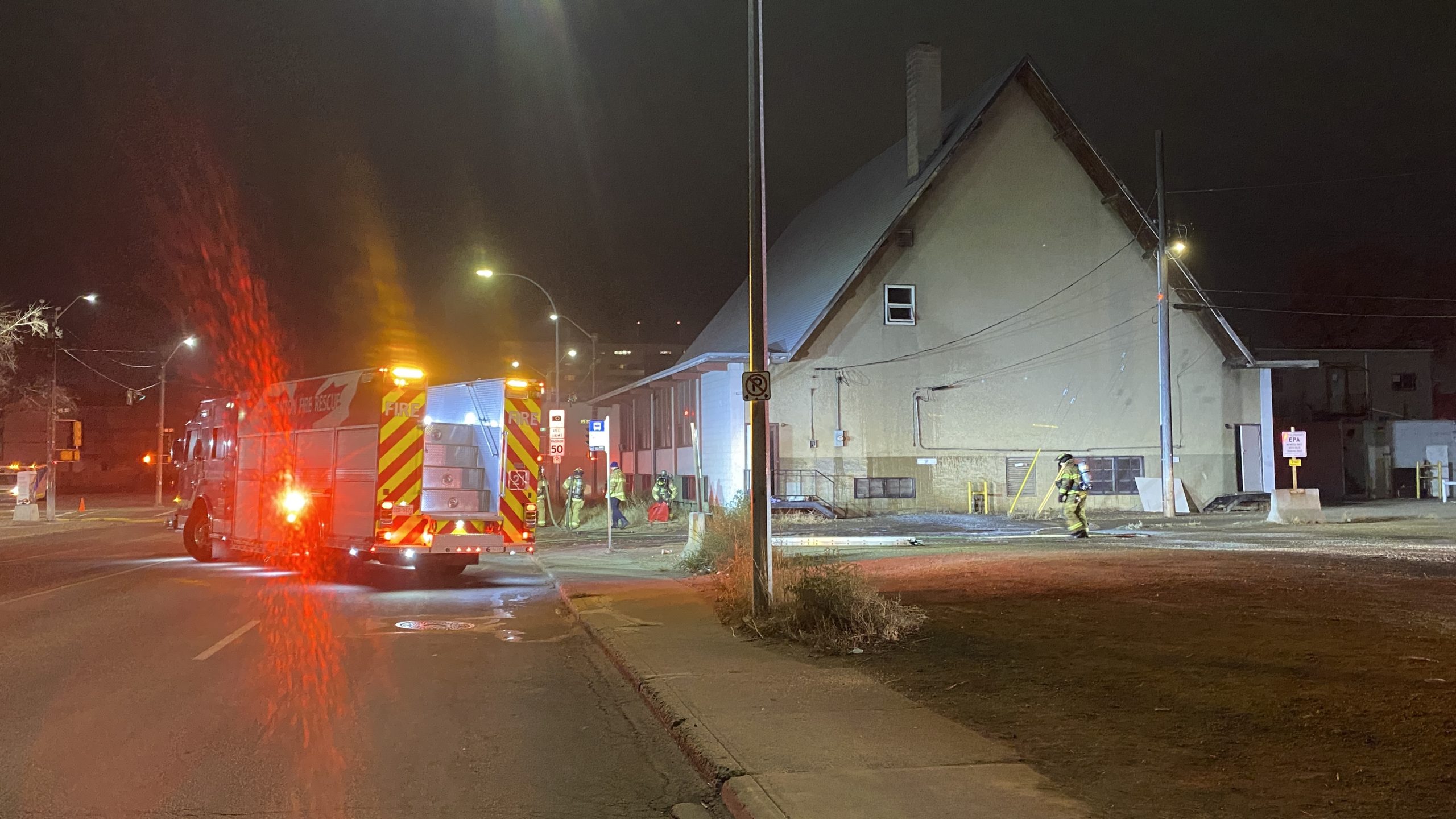 Fire damages vacant business in Edmonton’s Boyle Street neighbourhood