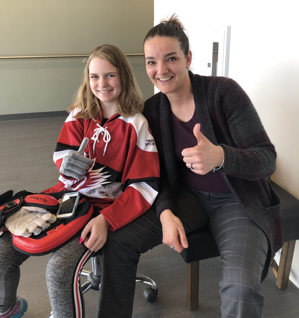 Prosthetic glove helps Alberta teen excel as ringette goalie | CityNews ...