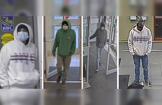 Suspect robs 4 south Edmonton banks in 10 weeks: EPS