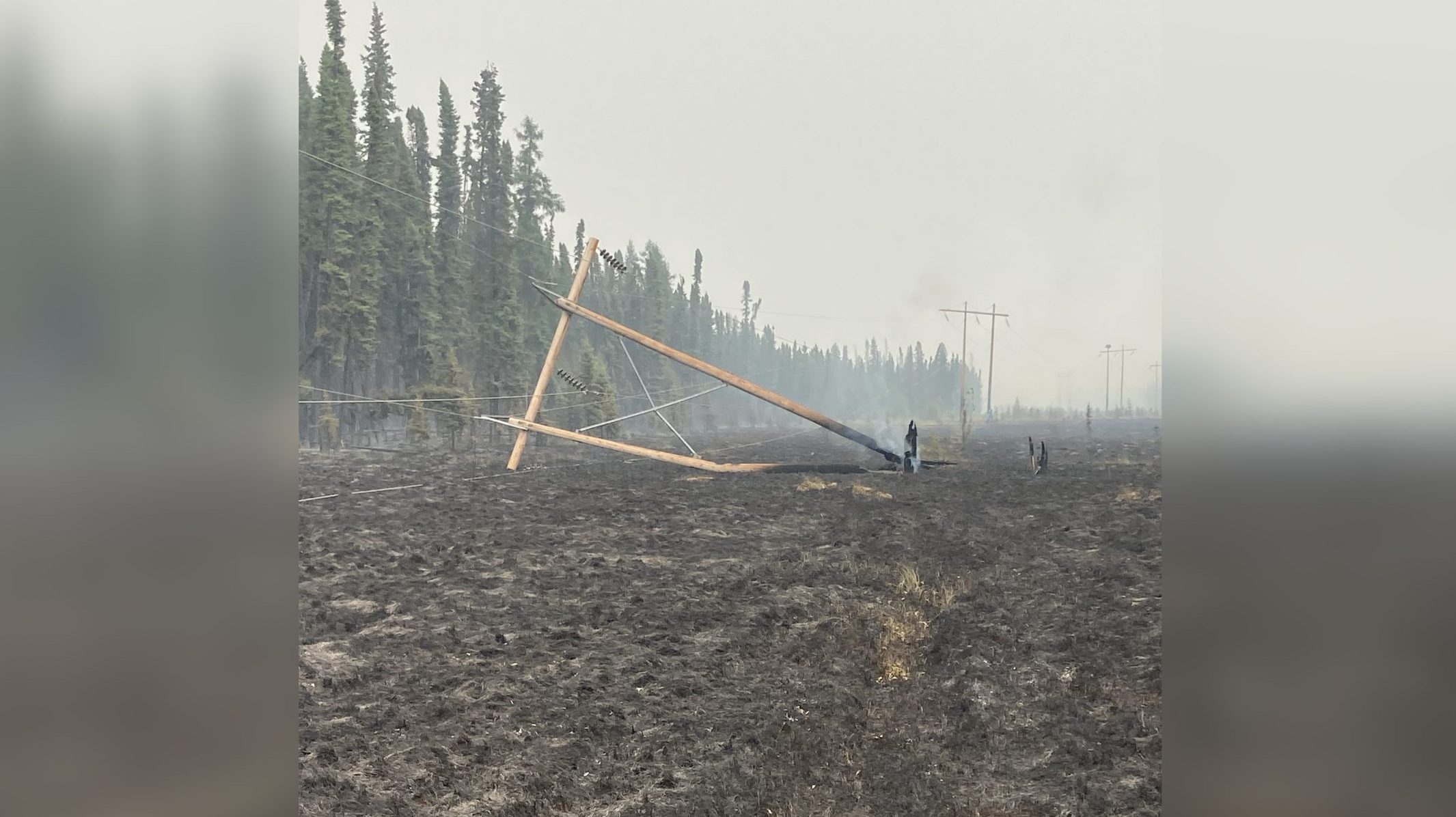 Edson wildfire chews through transmission towers - CityNews Edmonton