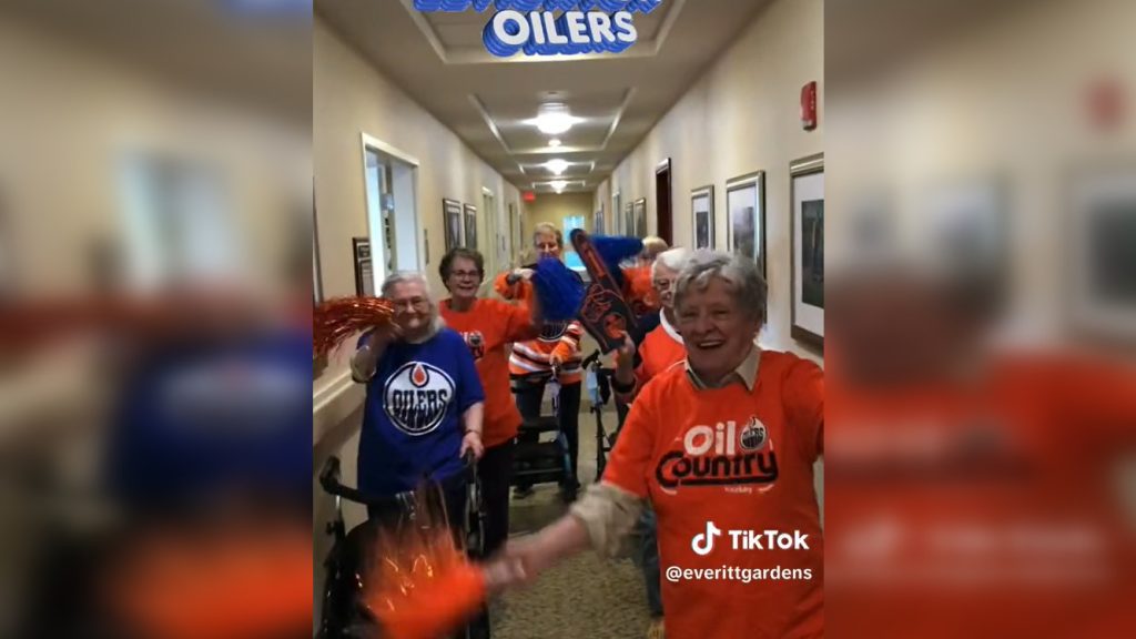 Edmonton seniors cheer on Oilers with viral TikTok dance moves ...