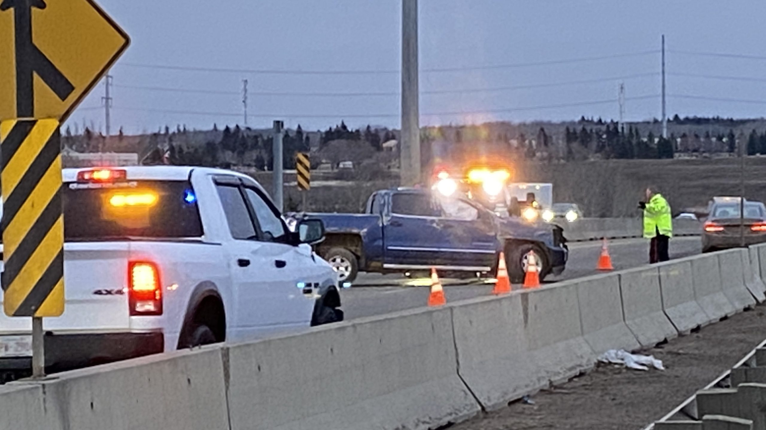 Man in hospital after rollover collision on Whitemud Drive Wednesday ...