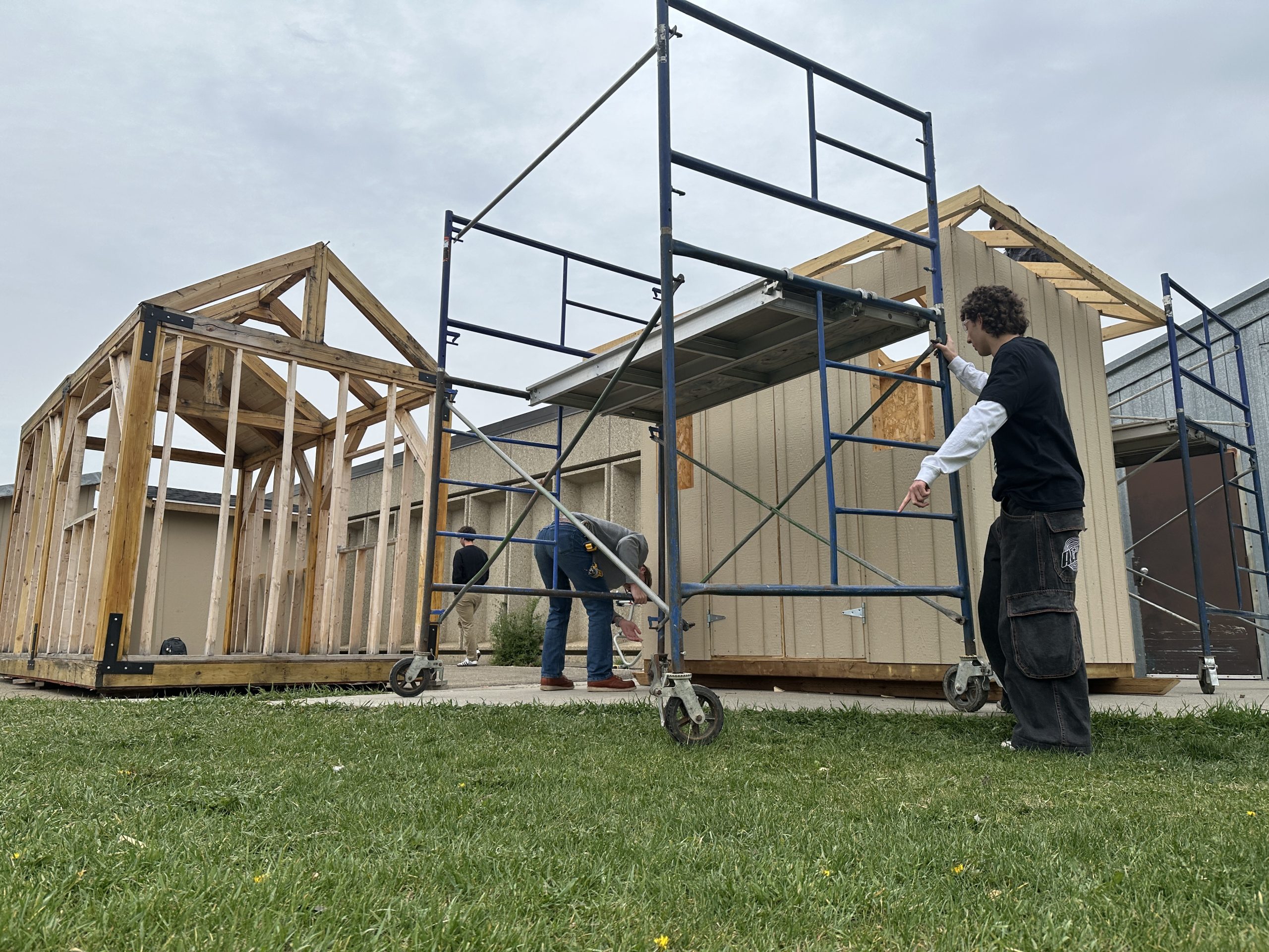Edmonton high school students building sheds, playhouses for habitat ...