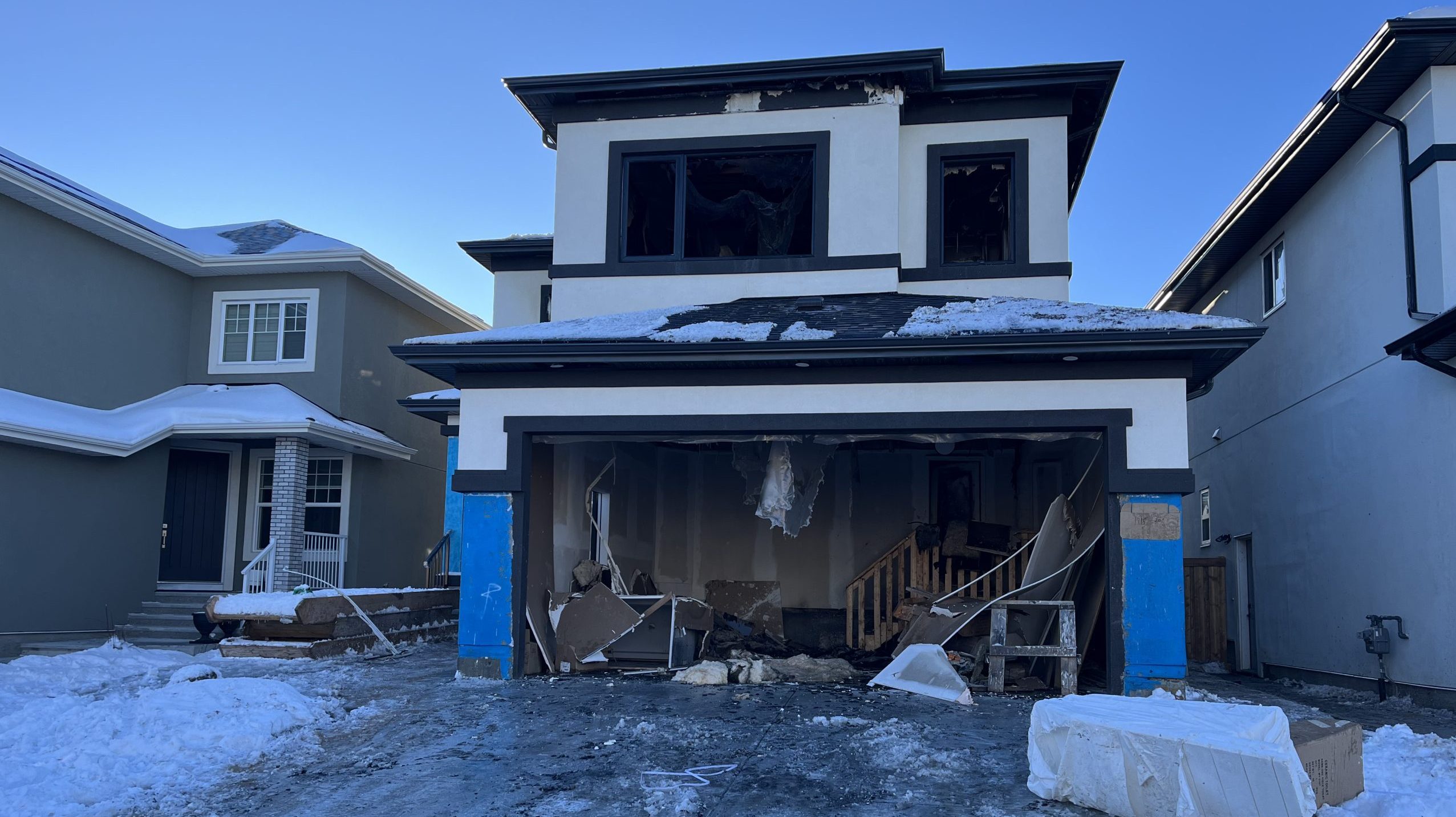 Newly built home destroyed by overnight fire - CityNews Edmonton