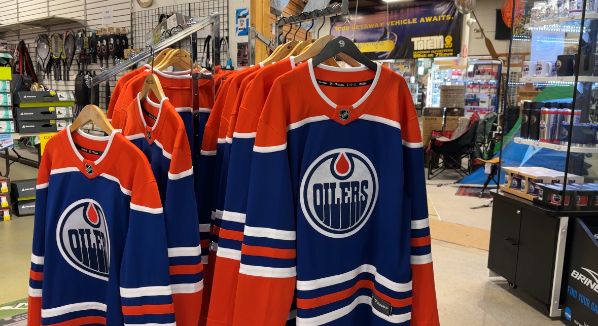Edmonton business keeping up with Oilers merch demand
