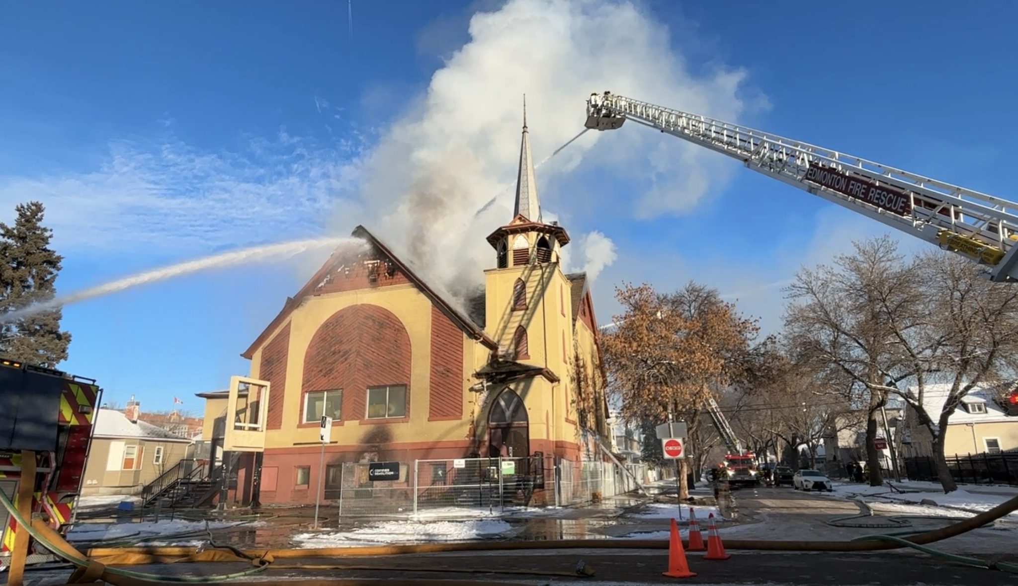 Major fire torches Edmonton’s vacant Mustard Seed church