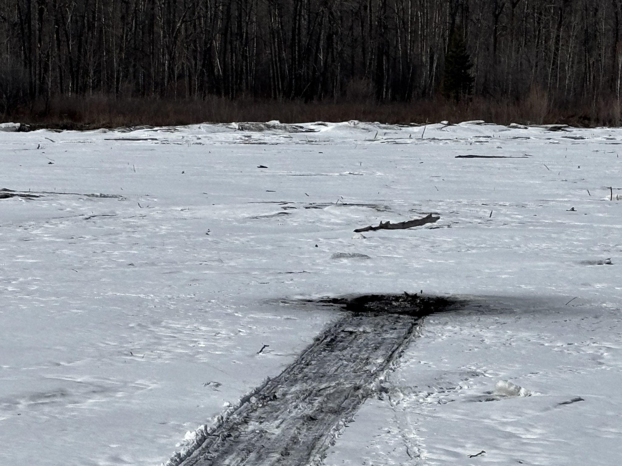1 hospitalized after burning vehicle ends up on frozen North ...