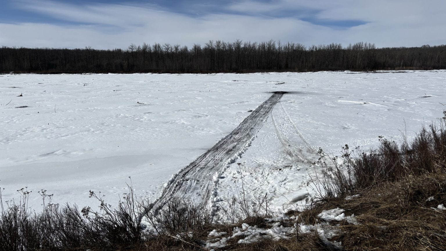 1 hospitalized after burning vehicle ends up on frozen North ...