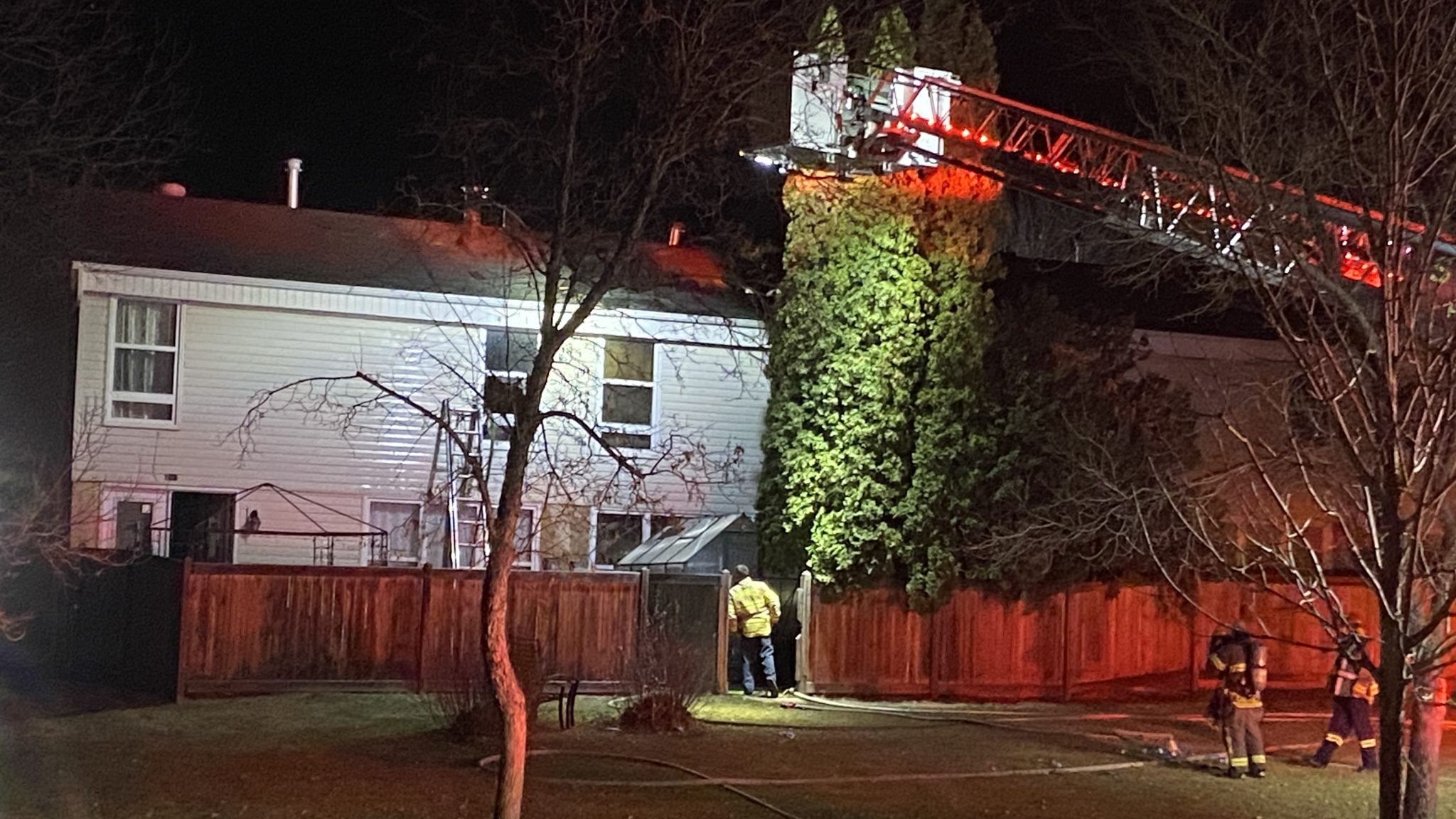 Four St. Albert families displaced after massive fire