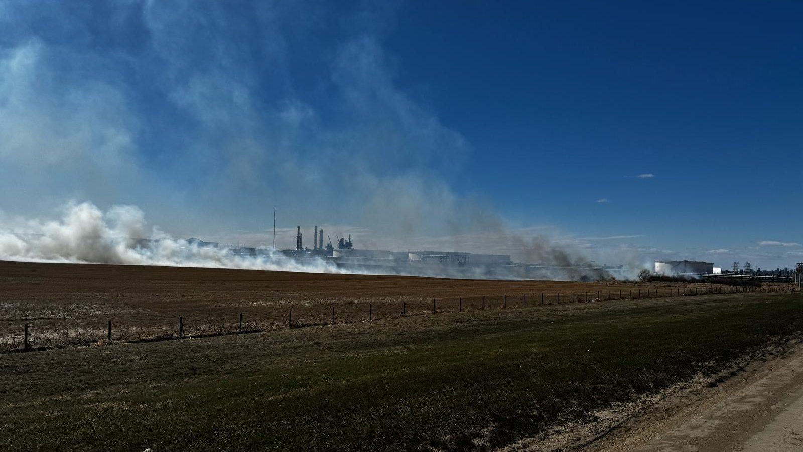 Anthony Henday reopened near Sherwood Park as grass fire deemed under ...