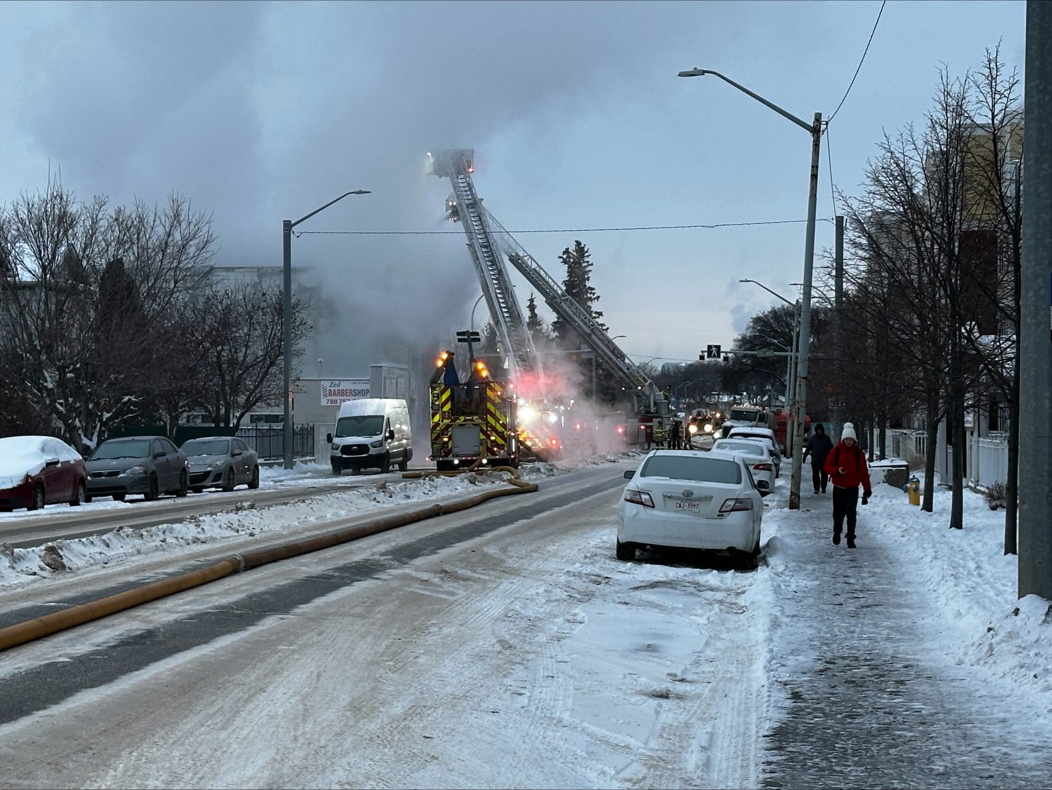 Firefighters battle overnight blaze in North Central Edmonton ...